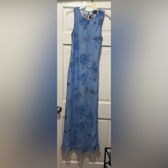 My Michelle | Dresses | Vintage My Michelle Blue Sleeveless Maxi Dress ...
